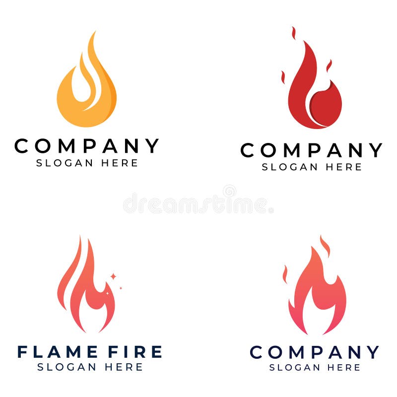 Fire or Flame Logo, Fireball Logo, and Embers. Using a Vector ...