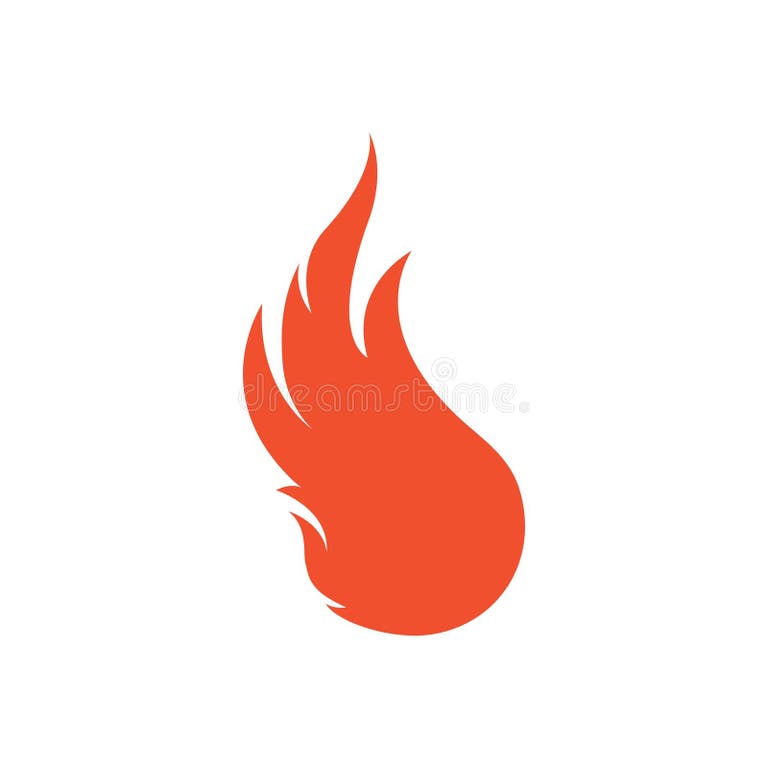 Fire Flame Logo Icon, Sign of Fire Logo Icon Illustration Stock ...