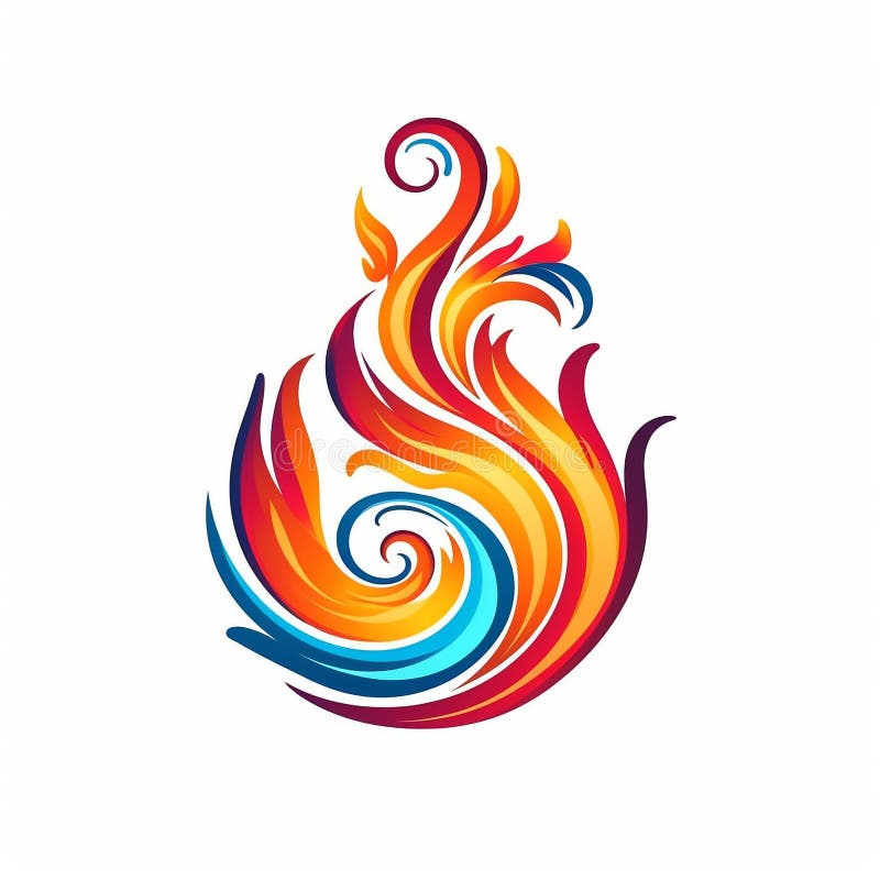 Fire flame logo stock illustration. Illustration of blaze - 281426984