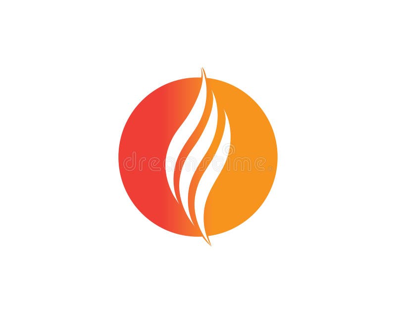 Fire Flame Logo Template Vector Icon Oil, Gas and Energy Logo Stock ...