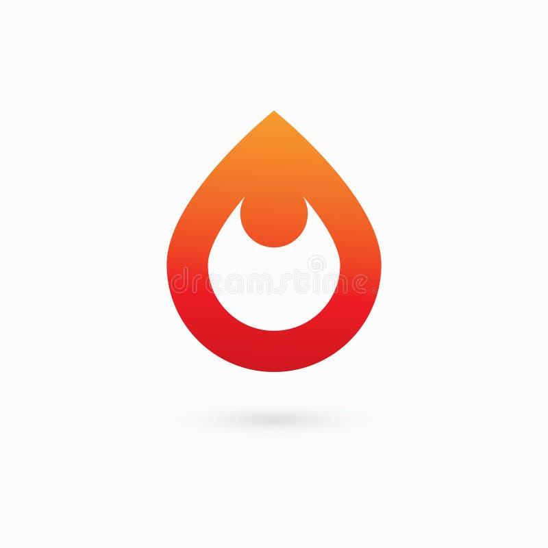 Fire Flame Logo Template Vector, Oil Gas Energy Logo Concept Stock ...