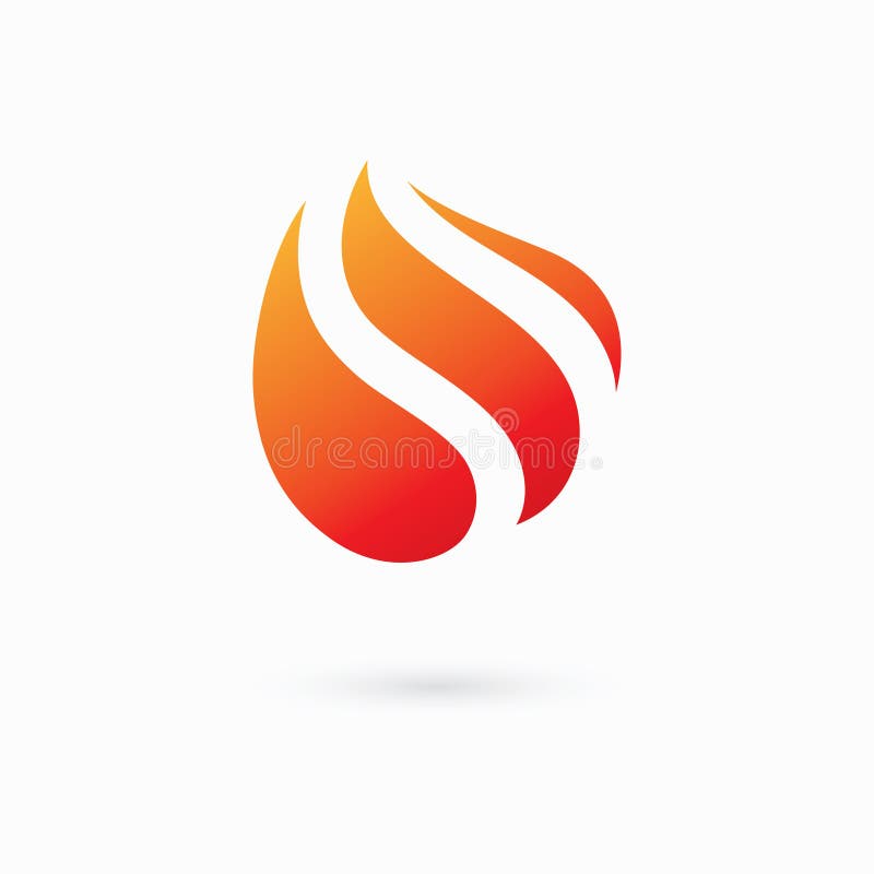 Fire Flame Logo Template Vector, Oil Gas Energy Logo Concept Stock ...