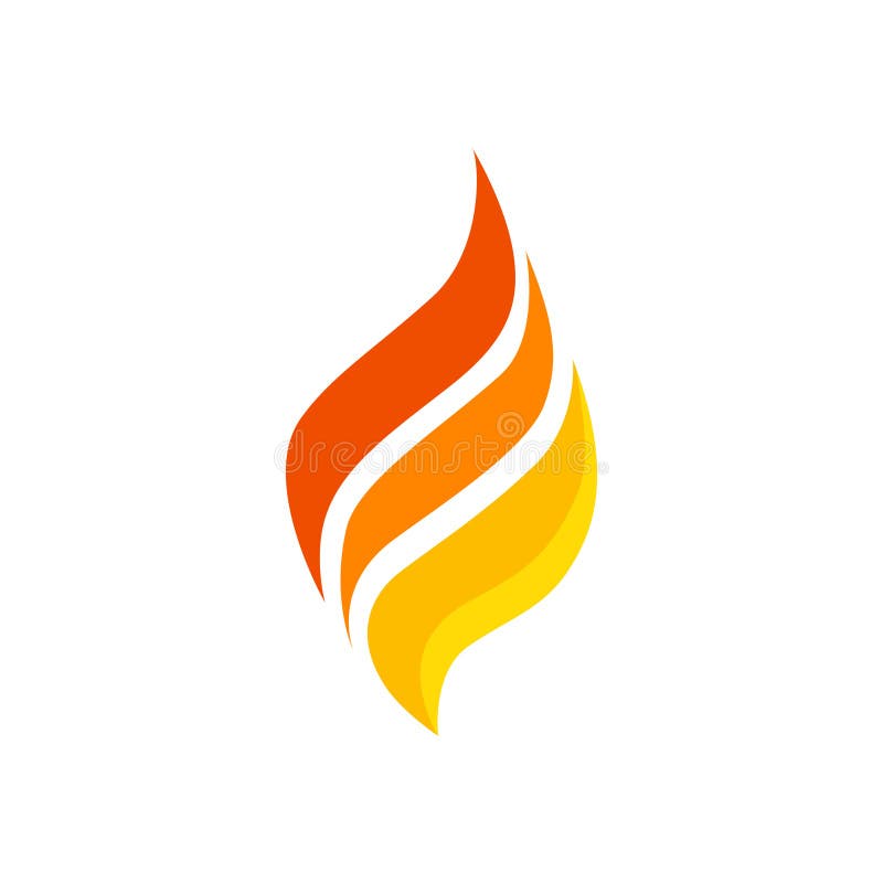 Fire Flame Logo Vector Design Template Basic RGB Stock Illustration ...