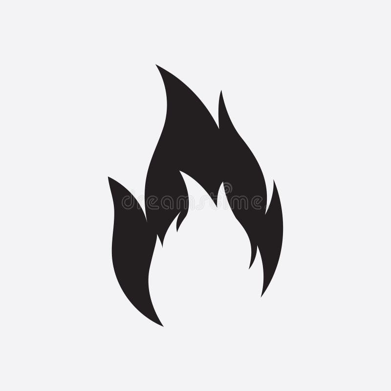 Fire Flame Logo Vector Illustration. Stock Vector - Illustration of ...