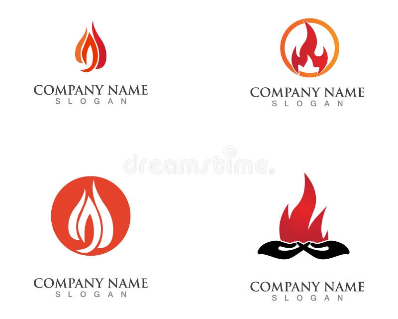 Fire flame and logos stock illustration. Illustration of frame - 120697942