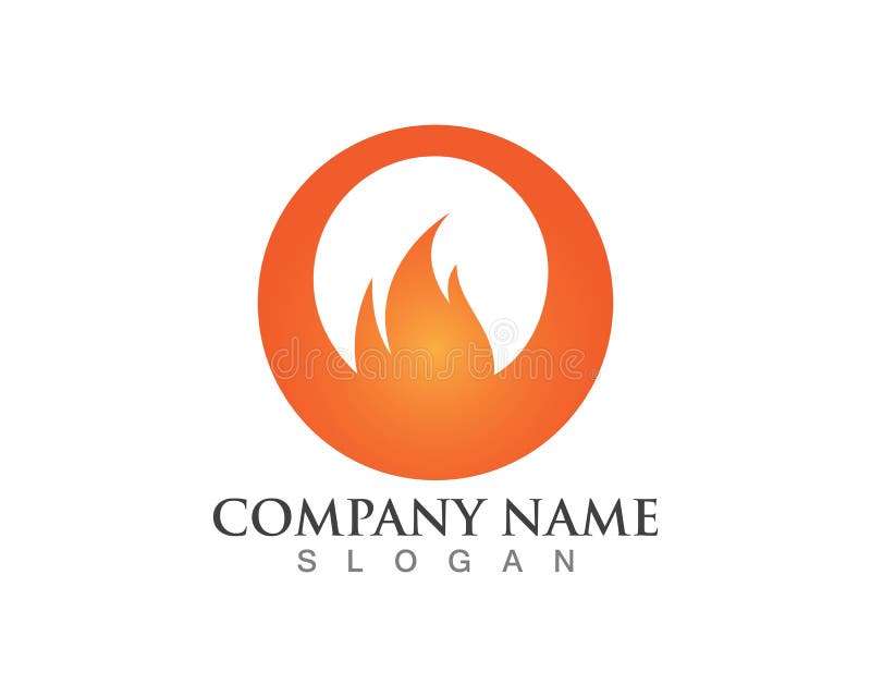 Fire Flame Logos Symbols Icons Stock Vector - Illustration of power ...