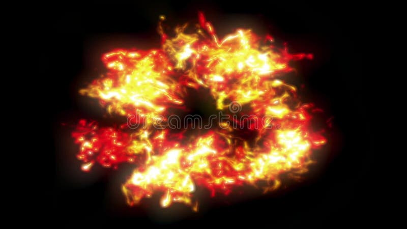 Fire Flame Loop Circle Animation Stock Video - Video of shine ...