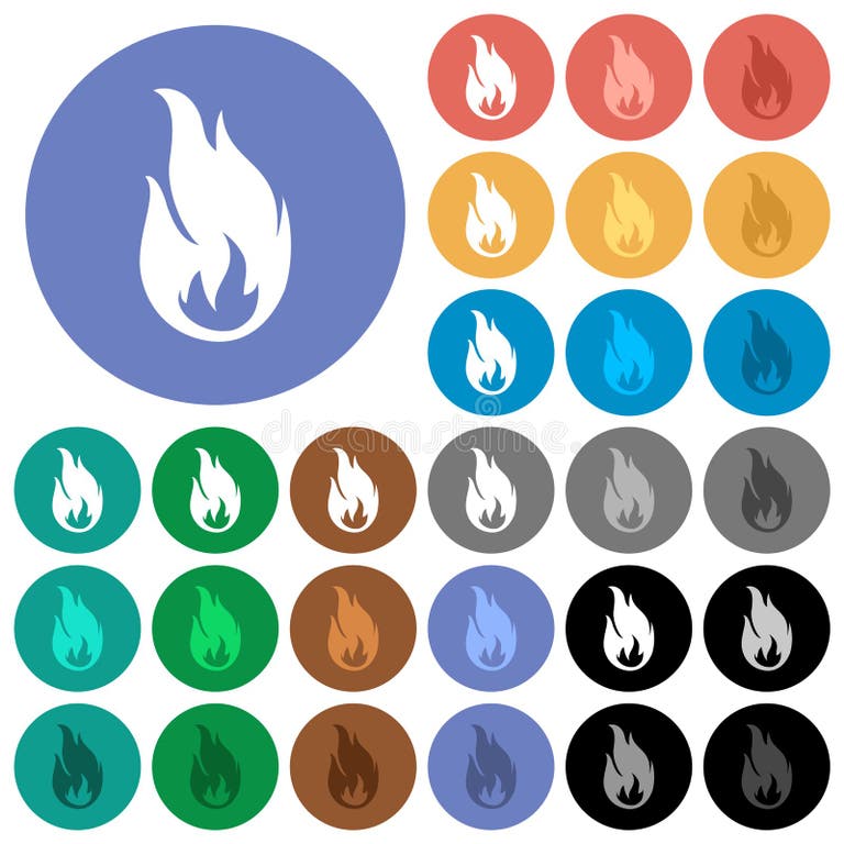 Fire Round Icons Stock Illustrations – 3,133 Fire Round Icons Stock ...