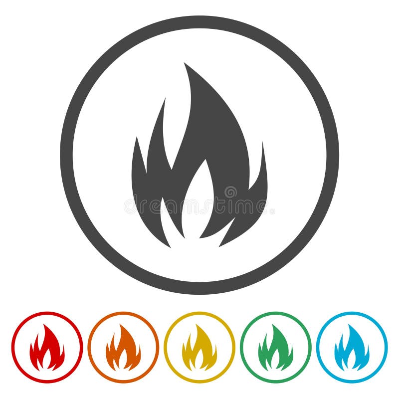 Fire Flame Sign Icon. Fire Symbol. Stop Fire Stock Vector ...