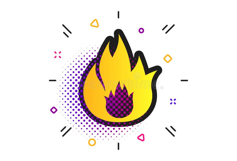 Fire Flame Sign Icon. Fire Symbol. Vector Stock Vector - Illustration ...