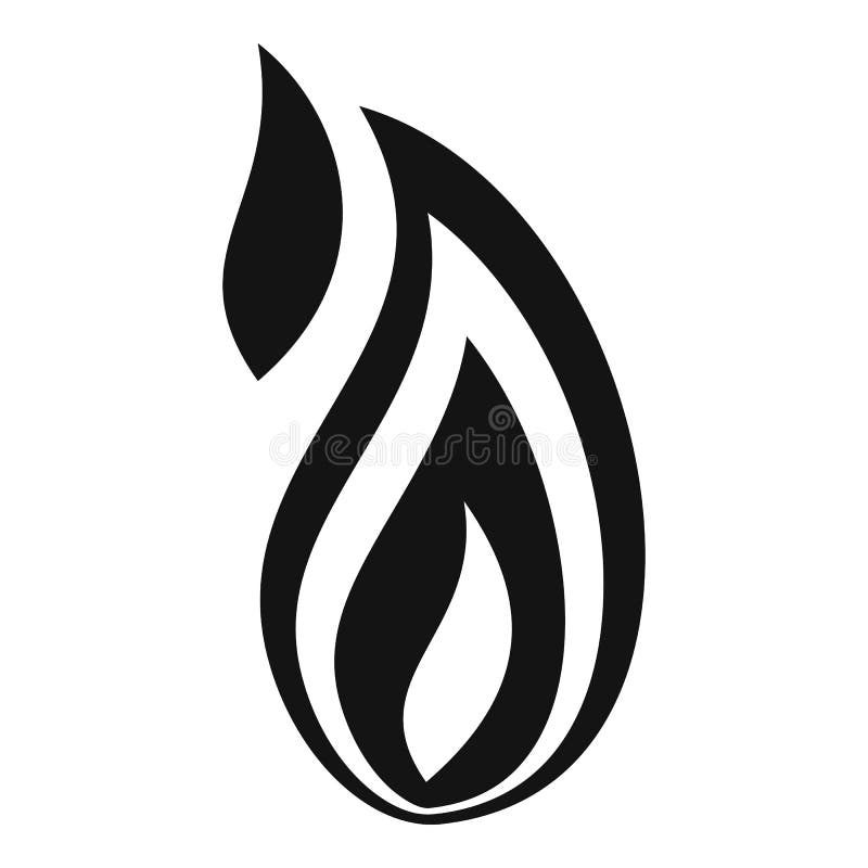 Fire Flame Speed Icon, Simple Style Stock Vector - Illustration of ...