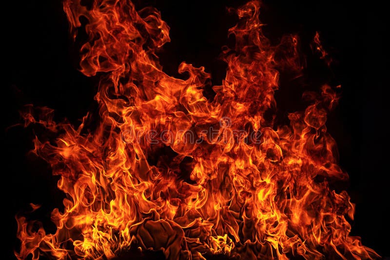 Fire Flame Texture for Banner Background. Burn Abstract Lights. Burning ...