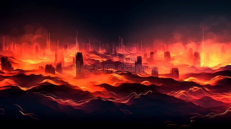 Fire Flame Texture. Blaze Flames Background for Banner, Generative AI ...
