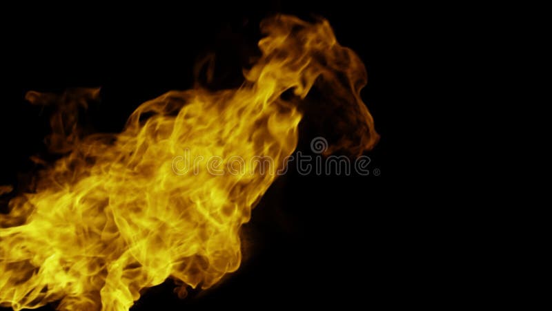 Fire Flame on a Transparent Background, Visual Effects with Alpha ...