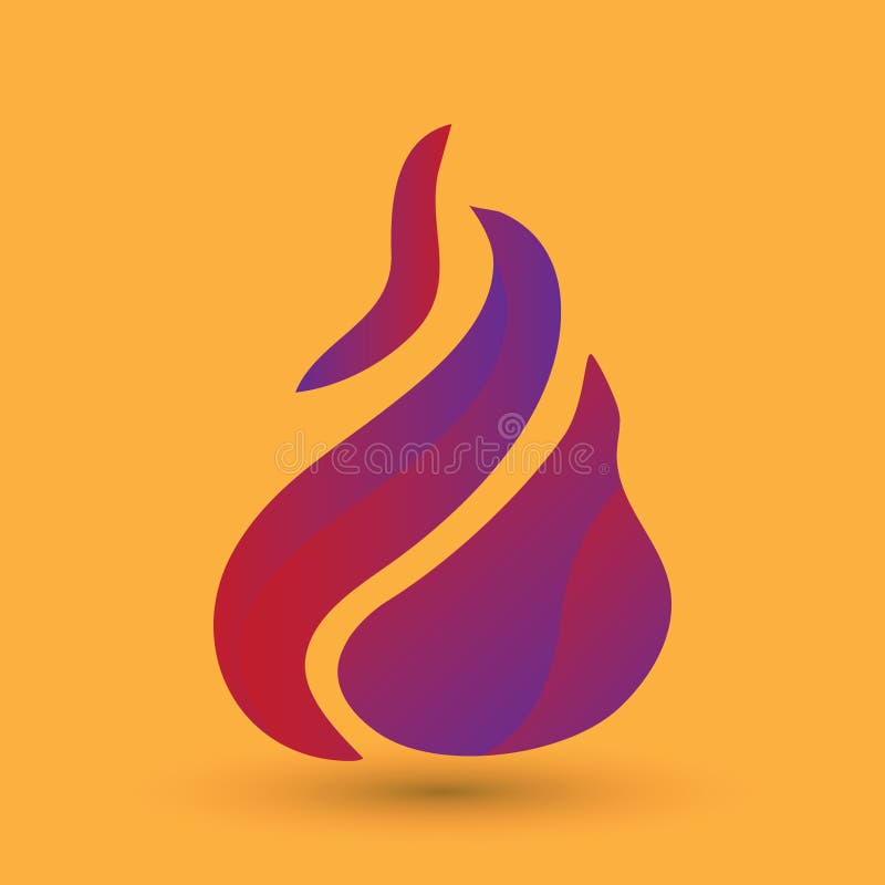 Fire Flame. Vector Illustration Decorative Design Stock Vector ...