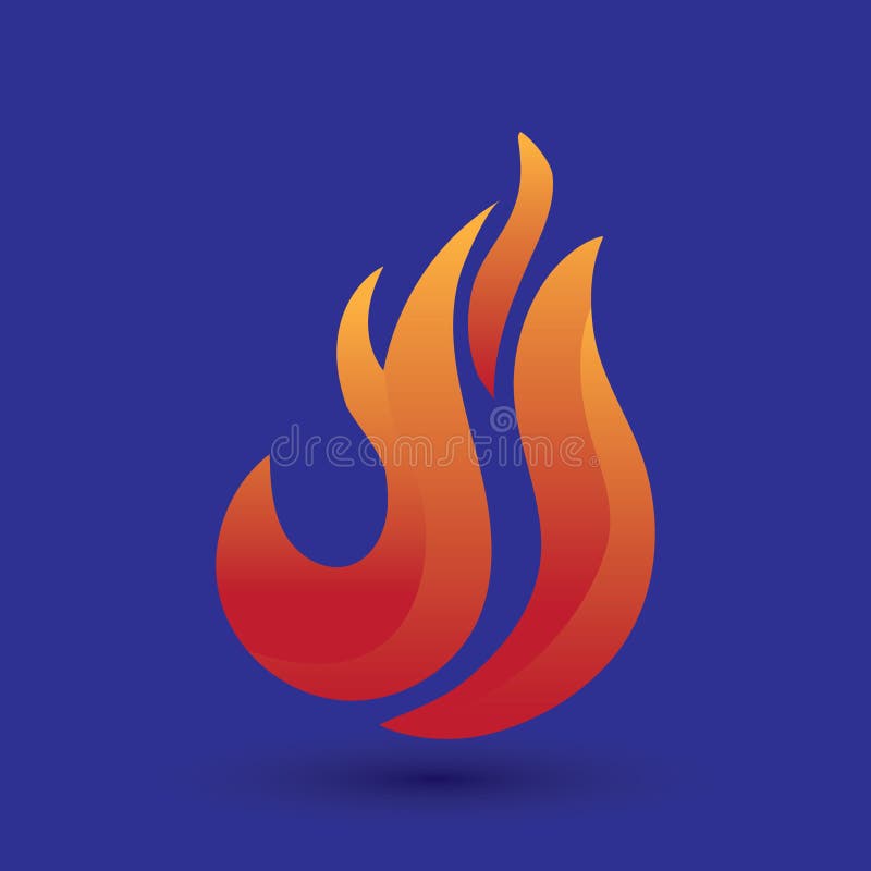 Fire Flame. Vector Illustration Decorative Design Stock Vector ...