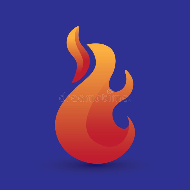 Fire Flame. Vector Illustration Decorative Design Stock Vector ...
