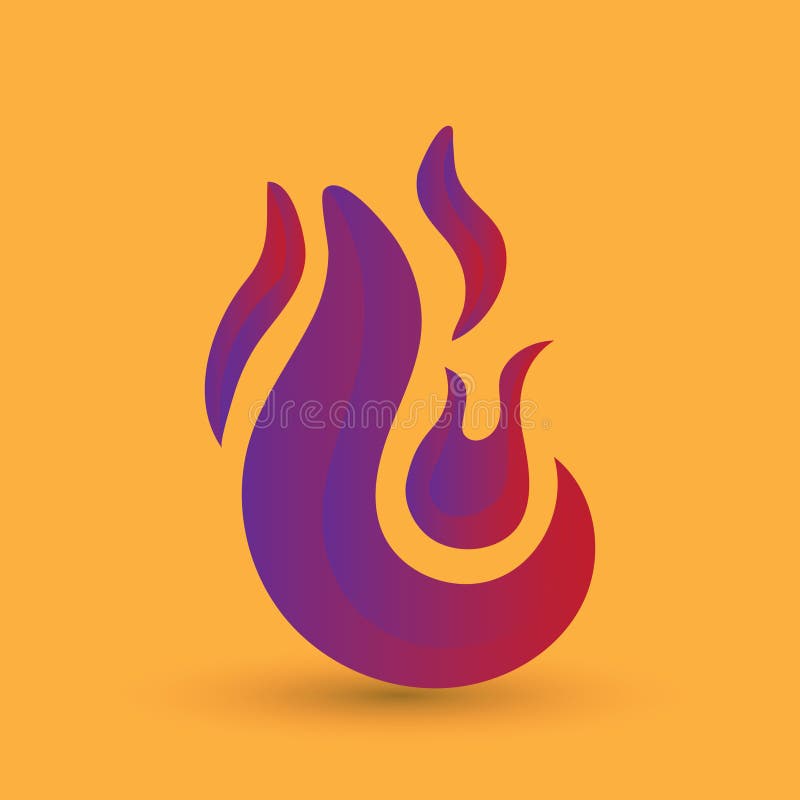 Fire Flame. Vector Illustration Decorative Design Stock Vector ...