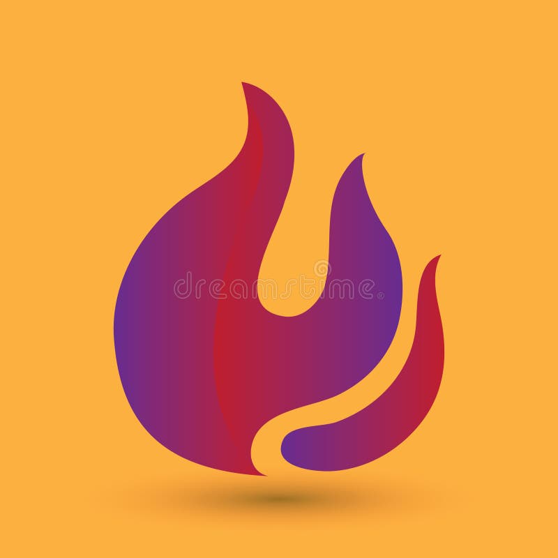 Fire Flame. Vector Illustration Decorative Design Stock Vector ...