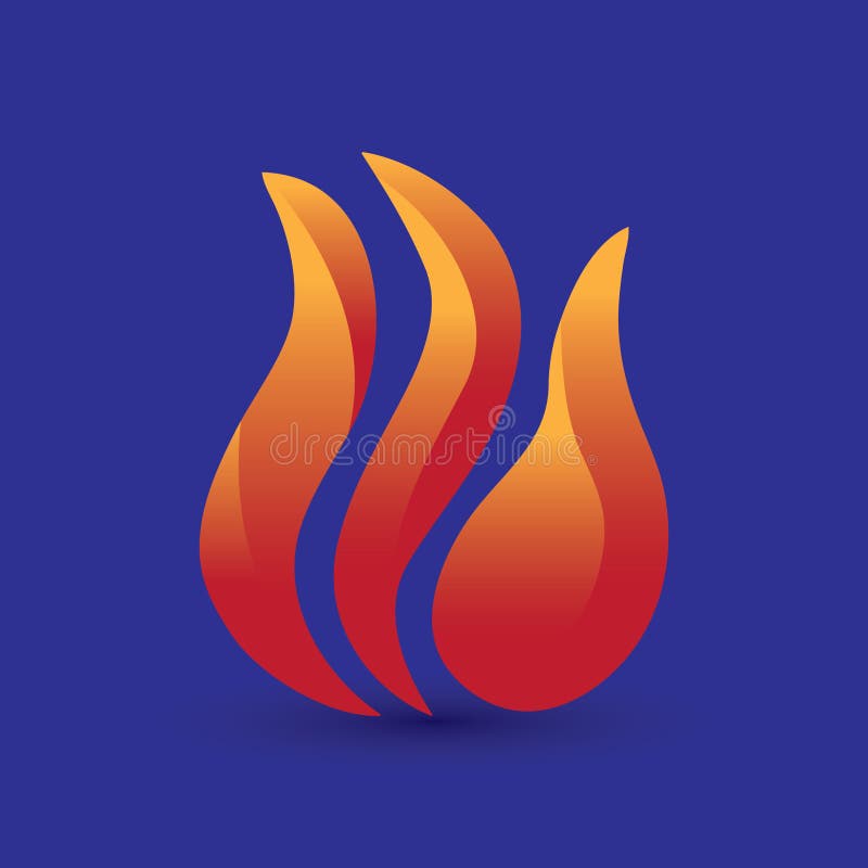 Set of Fire Flame Tattoos. Vector Illustration Decorative Design Stock ...