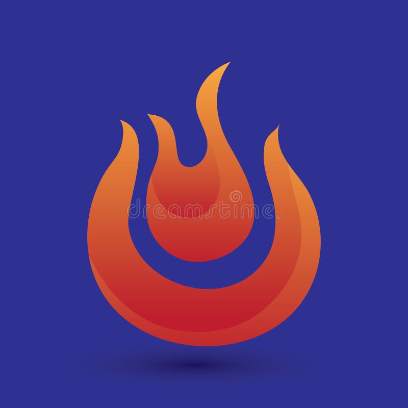 Fire Flame. Vector Illustration Decorative Design Stock Vector ...