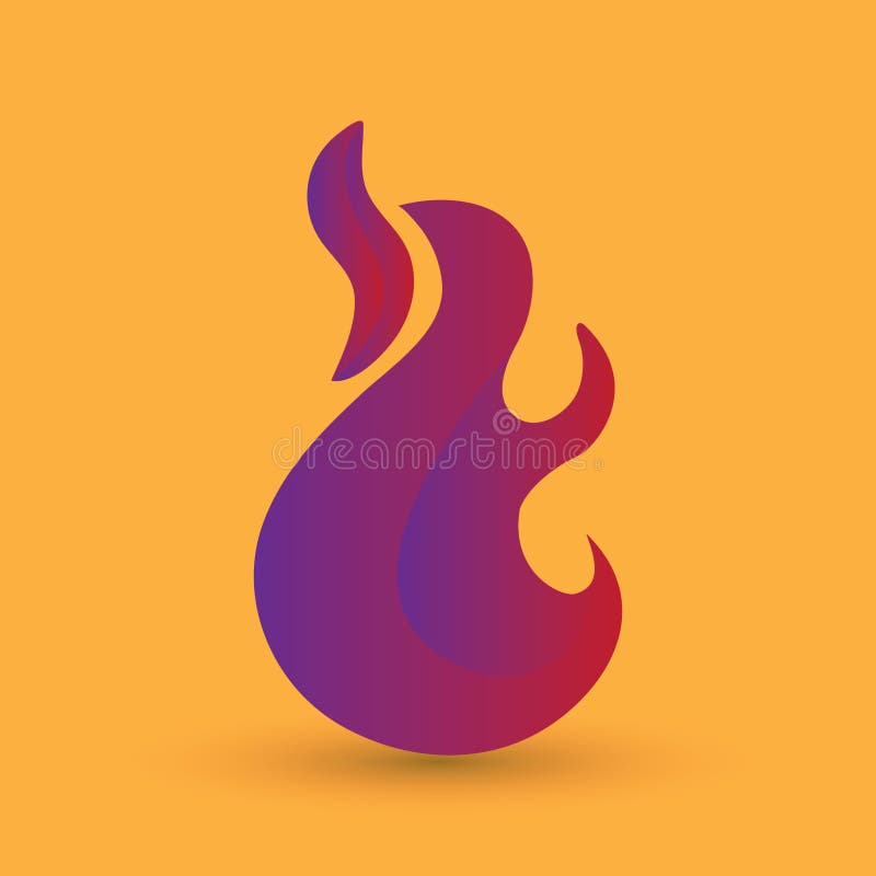 Fire Flame. Vector Illustration Decorative Design Stock Vector ...
