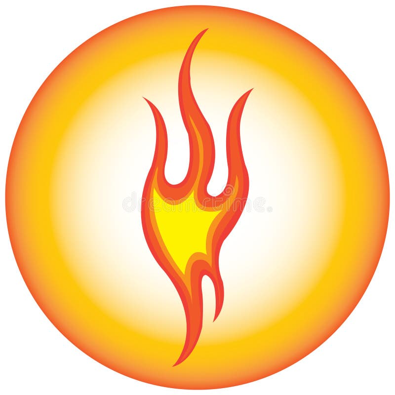 Fire Flame. Vector Illustration Decorative Design Stock Vector ...