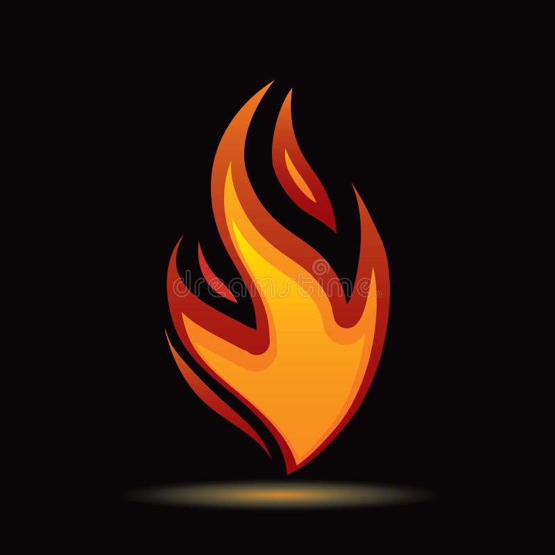 Fire Flame. Vector Illustration Decorative Design Stock Vector ...