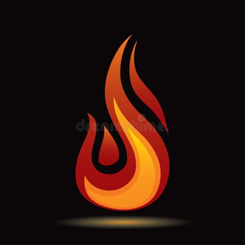 Fire Flame. Vector Illustration Decorative Design Stock Vector ...