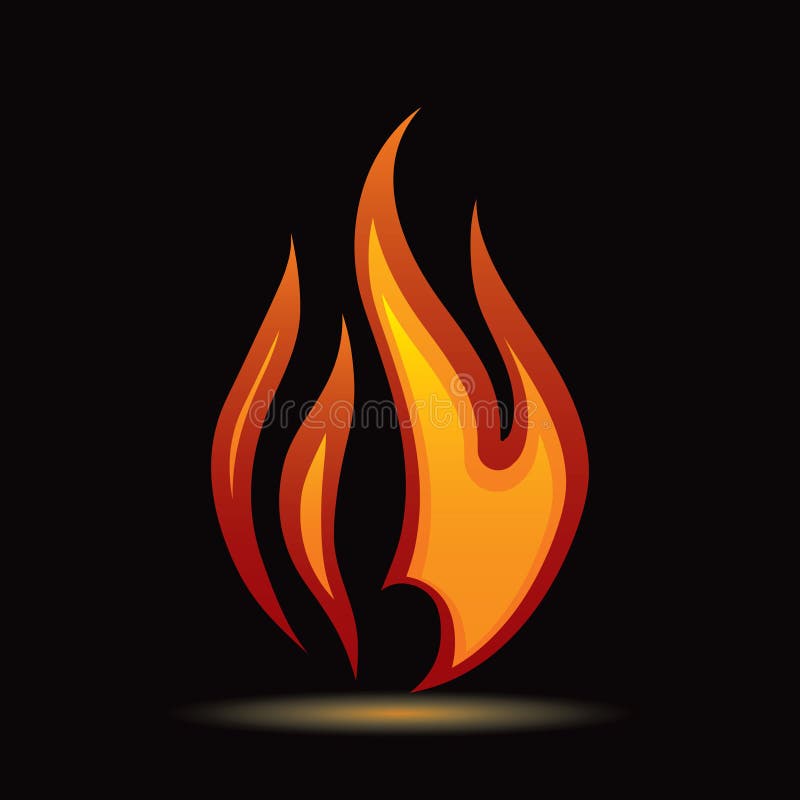Fire Flame. Vector Illustration Decorative Design Stock Vector ...