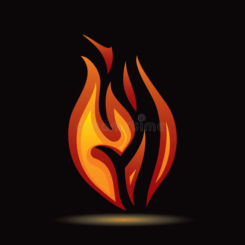 Fire Flame. Vector Illustration Decorative Design Stock Vector ...