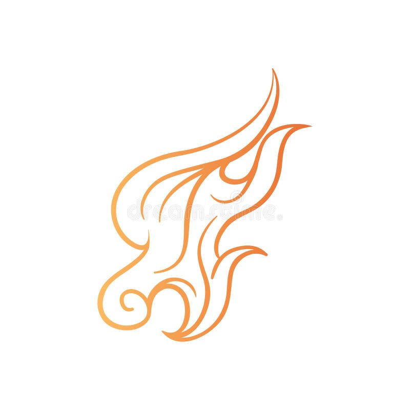 Fire Flame. Vector Illustration Decorative Design Stock Vector ...