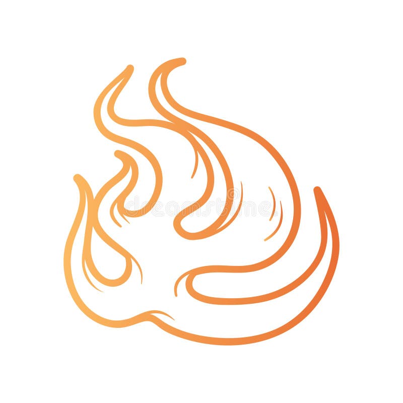 Fire Flame. Vector Illustration Decorative Design Stock Vector ...