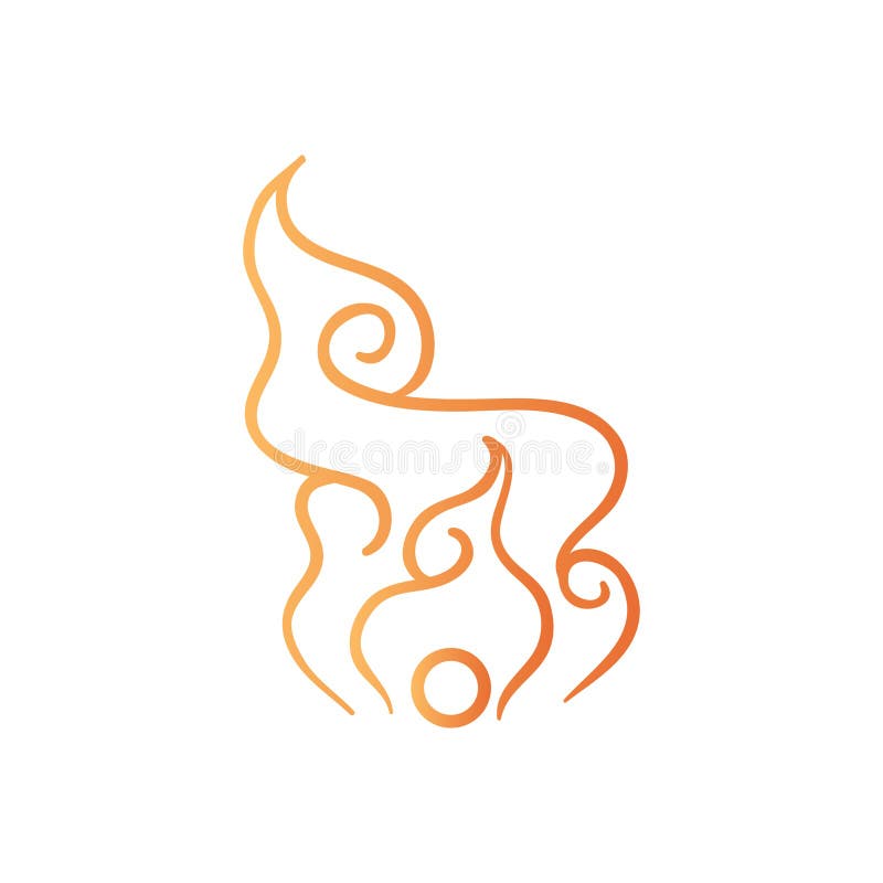 Fire Flame. Vector Illustration Decorative Design Stock Vector ...