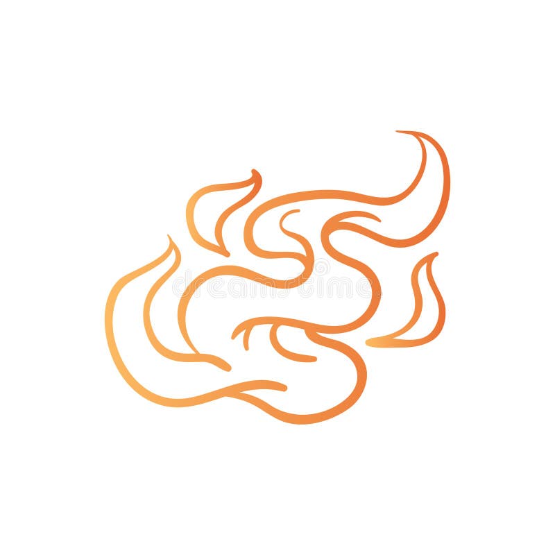 Set of Fire Flame Tattoos. Vector Illustration Decorative Design Stock ...