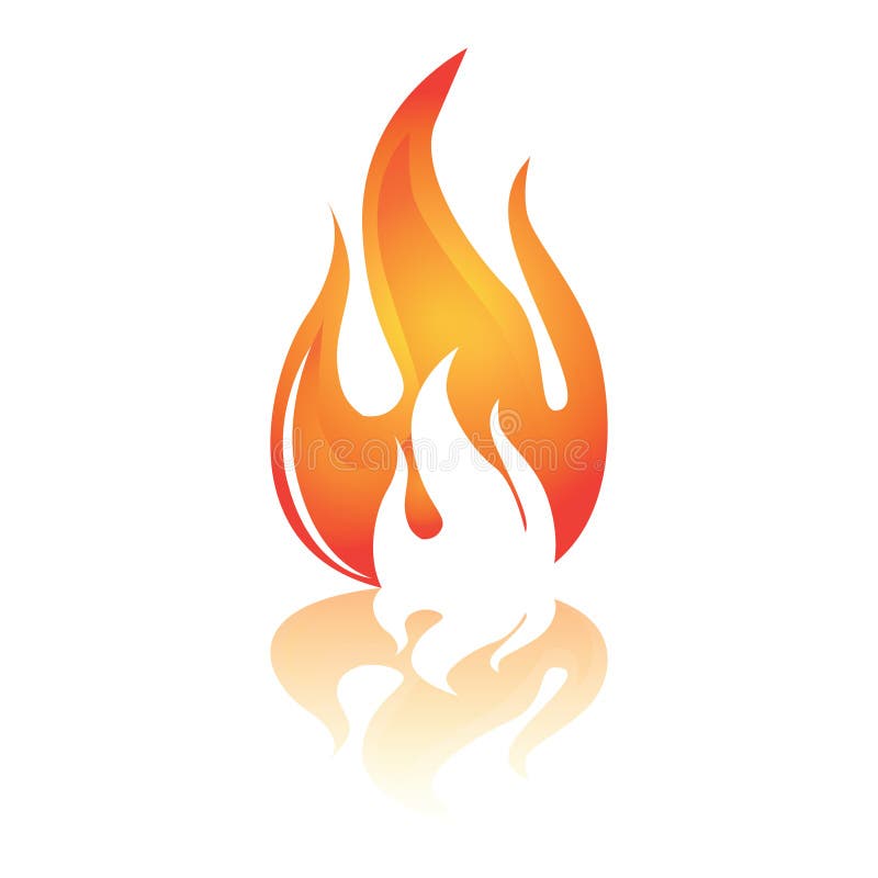 Fire Flame. Vector Illustration Decorative Design Stock Vector ...