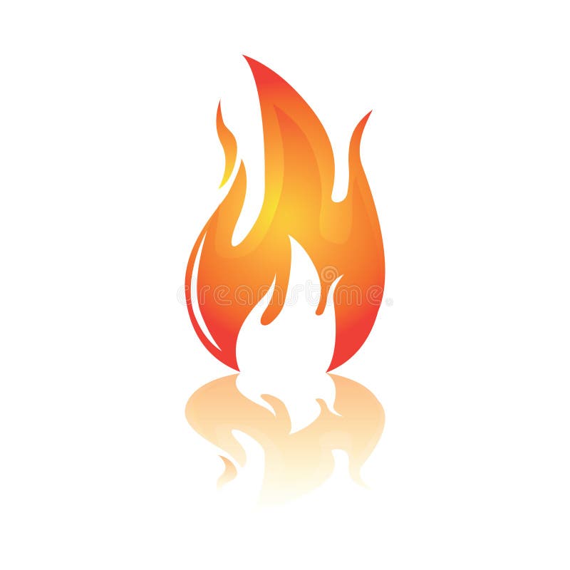 Fire Flame. Vector Illustration Decorative Design Stock Vector ...
