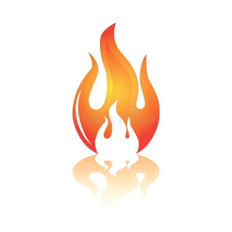 Fire Flame. Vector Illustration Decorative Design Stock Vector ...