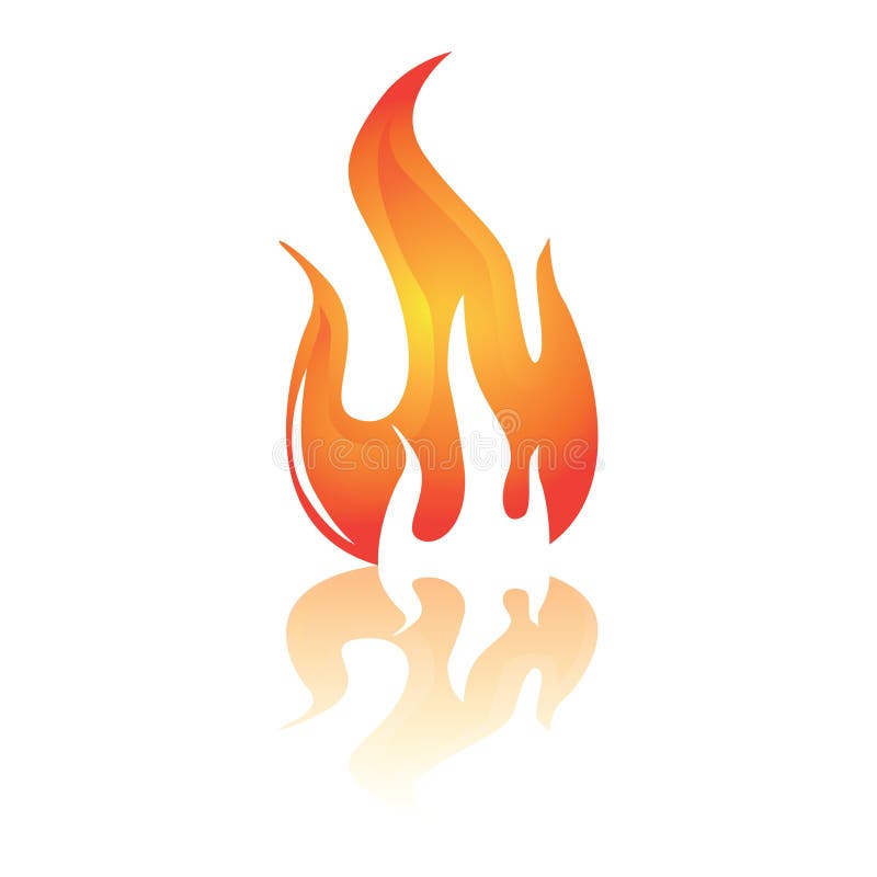 Fire Flame. Vector Illustration Decorative Design Stock Vector ...