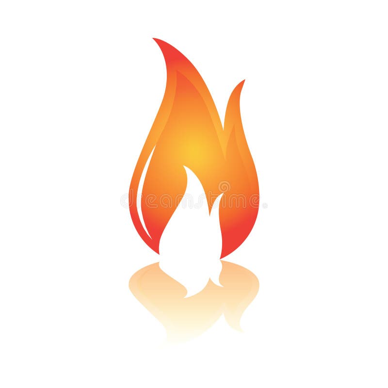 Fire Flame. Vector Illustration Decorative Design Stock Vector ...