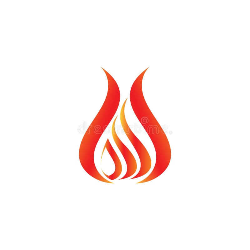 Fire Flame Vector Illustration Design Template Stock Vector ...