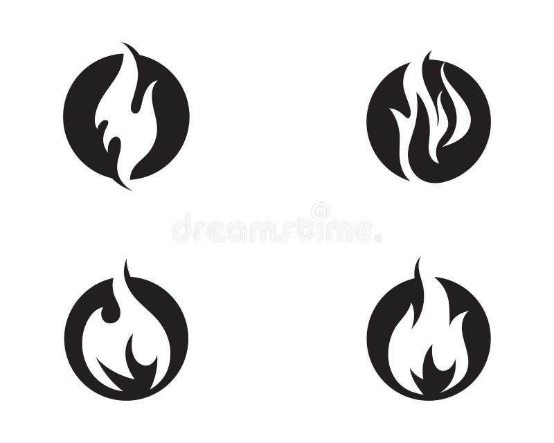Fire Flame Vector Illustration Stock Vector - Illustration of burn ...
