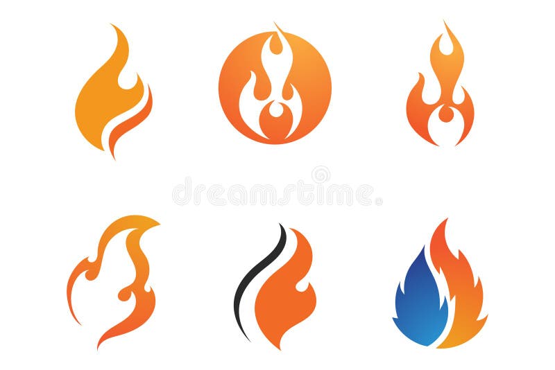Fire Flame Vector Illustration Design Template Fire Flame Vector ...