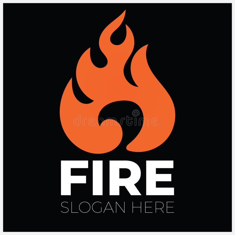 Fire Flame Vector Logo Design Stock Vector - Illustration of design ...