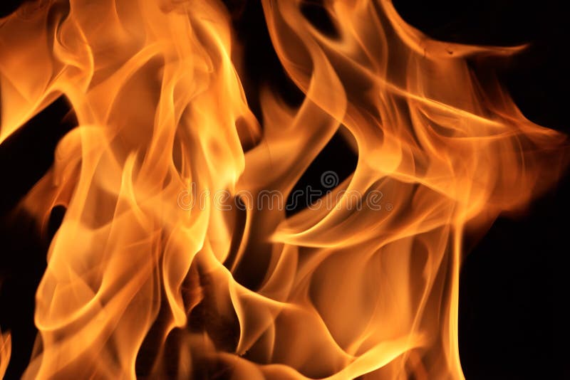 Fire flames stock image. Image of close, motion, black - 9691305