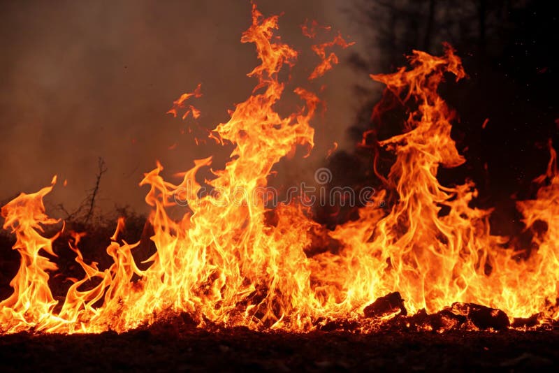 Fire Flames Background stock illustration. Illustration of energy ...