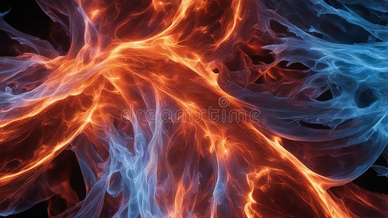 Fire Flames Background a Stunning Display of Fire and Ice Plasma ...