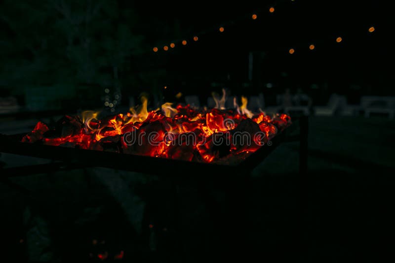 Fire and Flames. Beautiful Fire and Flames. Stock Photo - Image of ...