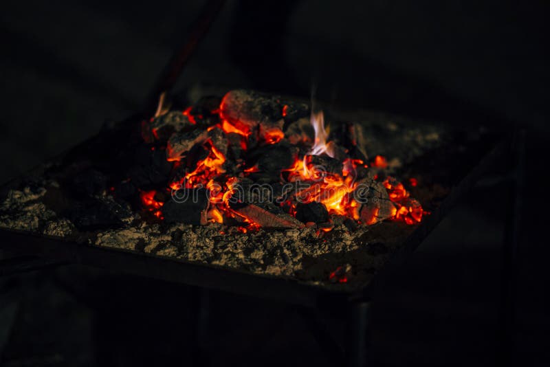 Fire and Flames. Beautiful Fire and Flames. Stock Image - Image of ...