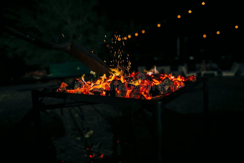Fire and Flames. Beautiful Fire and Flames. Stock Photo - Image of heat ...